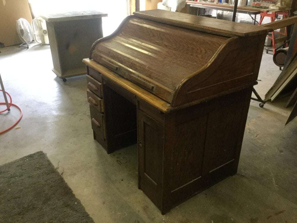 Antique Roll Top Desk - Bogus Jim Road Studio